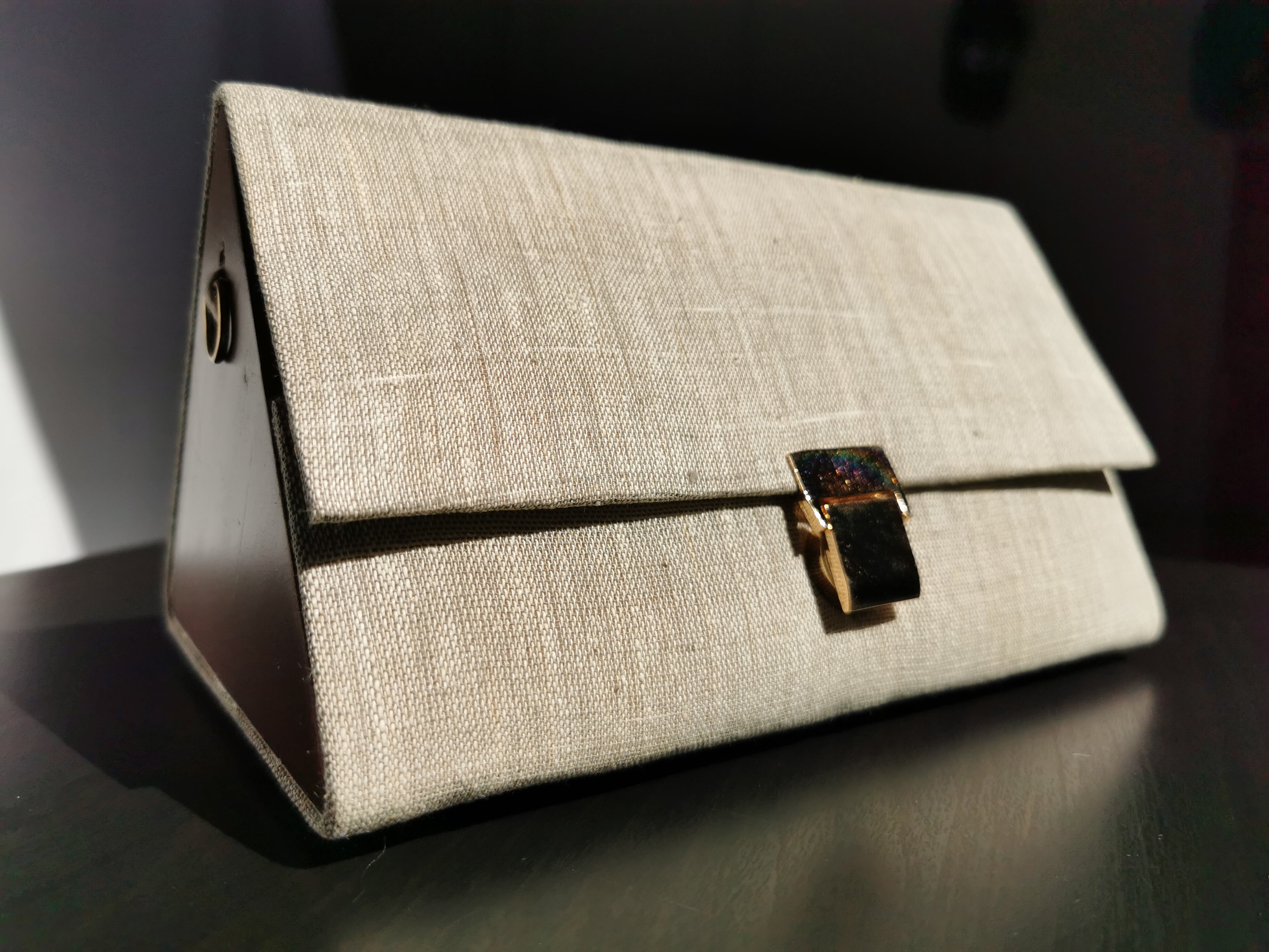 Triangular Prism Bag | Oatmeal – The Thin Line